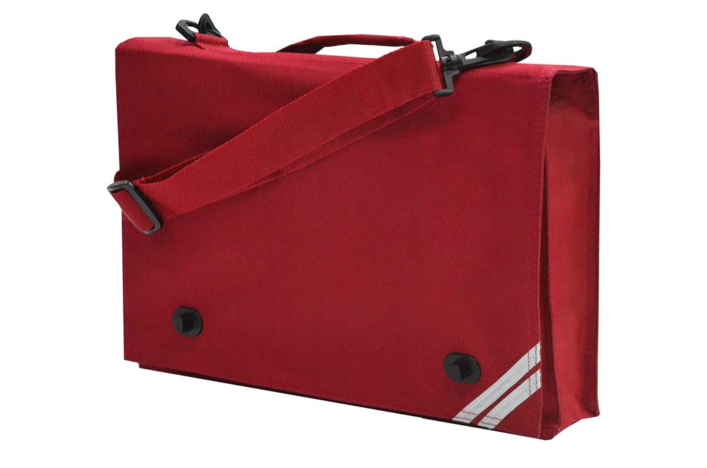 Red Junior Satchel with Bidston Village Logo – WUC School Wear